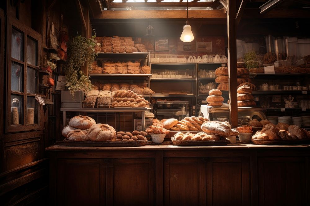 Bakery shop bread food architecture. | Premium Photo - rawpixel