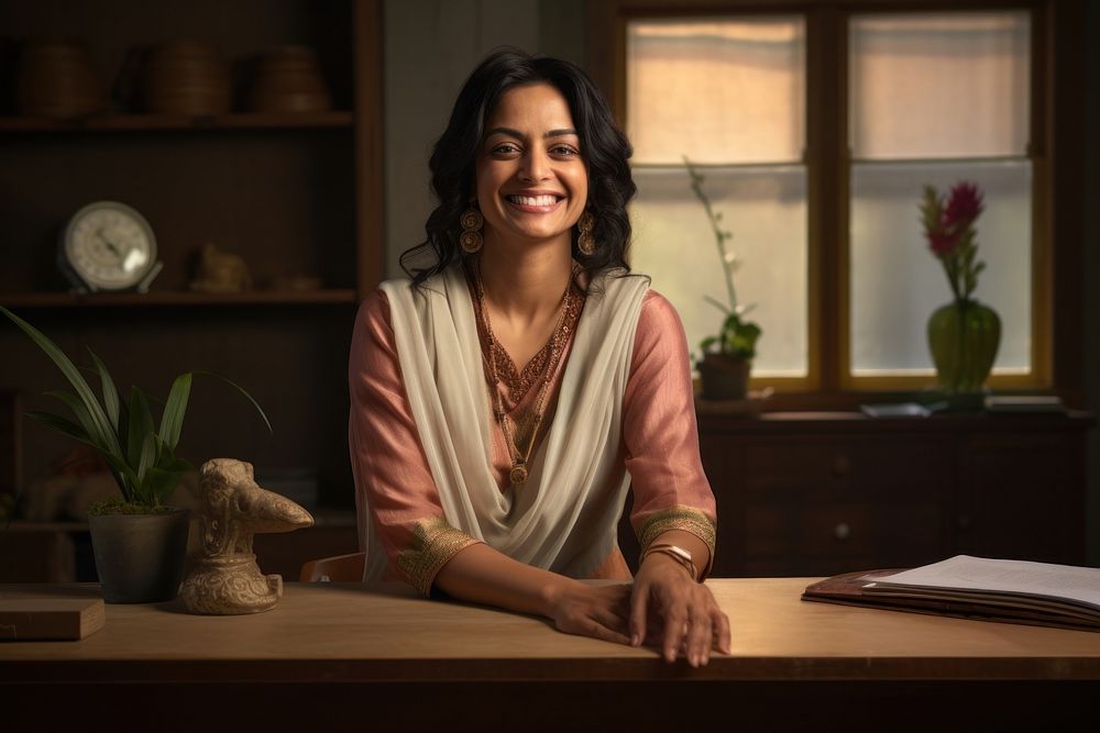 Indian woman portrait smiling smile. | Free Photo - rawpixel