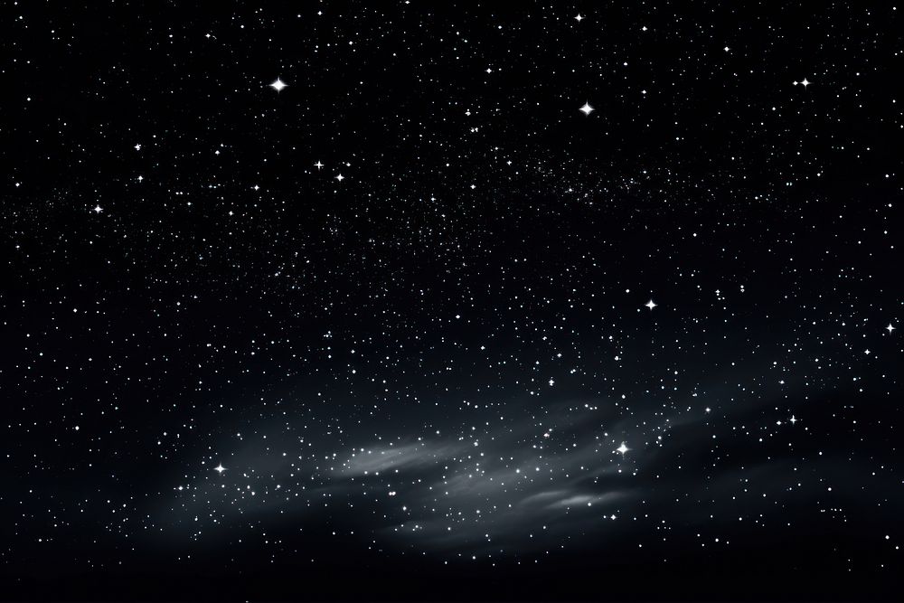 black and white starry night | Premium Photo - rawpixel