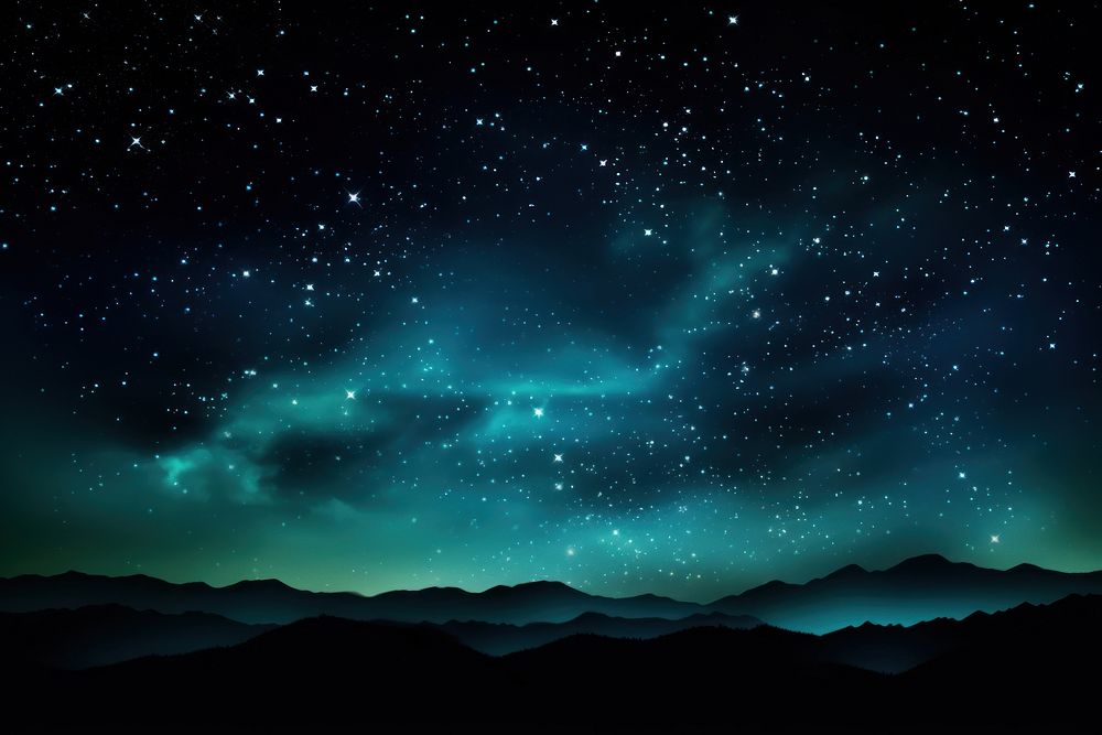 blue and green starry night | Premium Photo - rawpixel