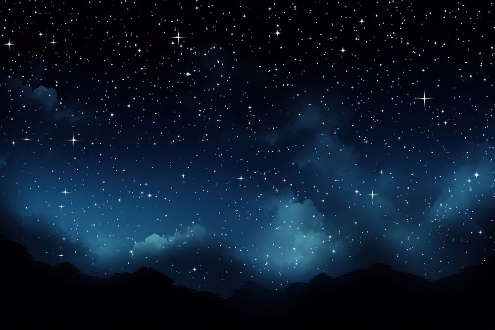 blue and grey starry night | Free Photo - rawpixel
