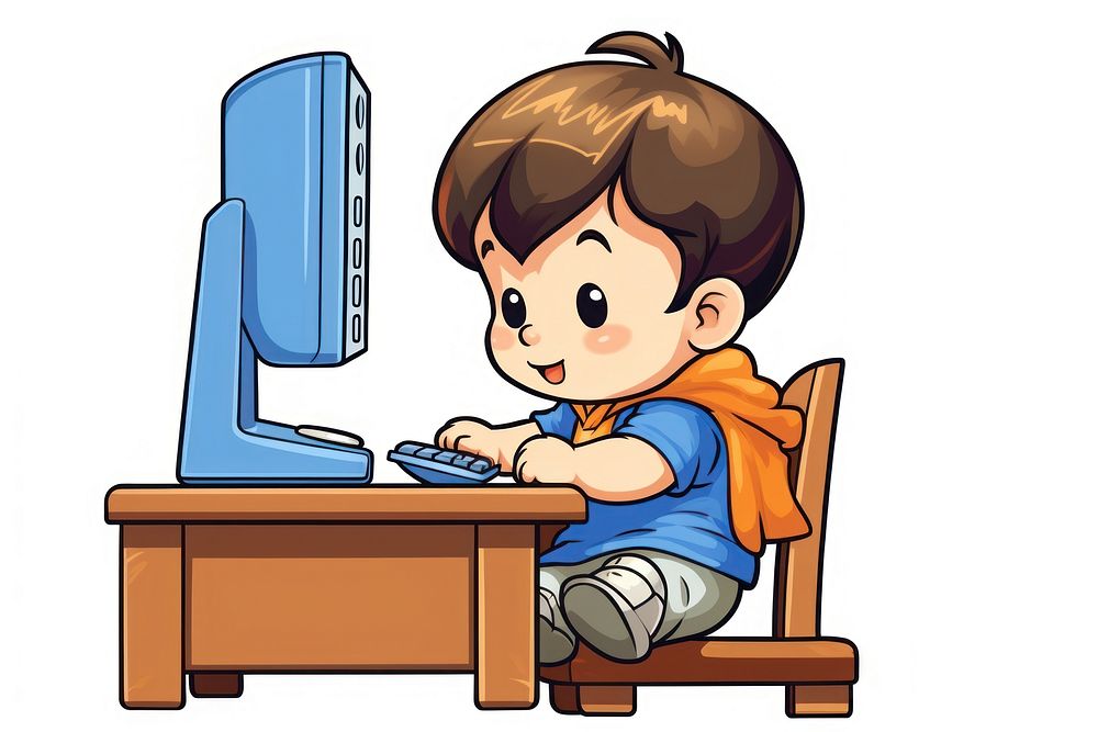 Isolated baby boy gamer playing | Premium Photo Illustration - rawpixel