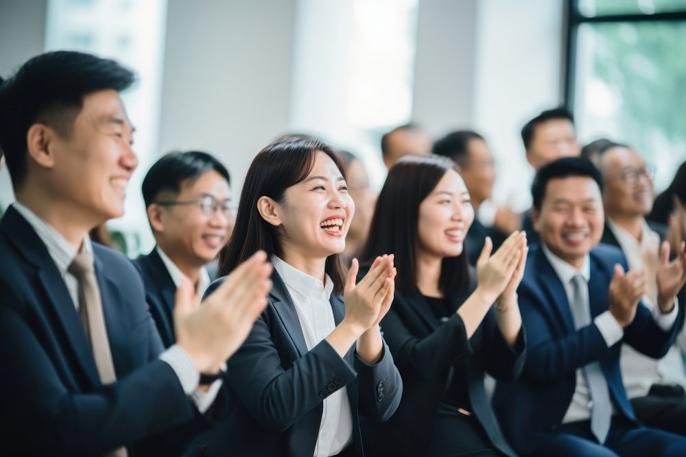 Clapping office adult togetherness. | Free Photo - rawpixel