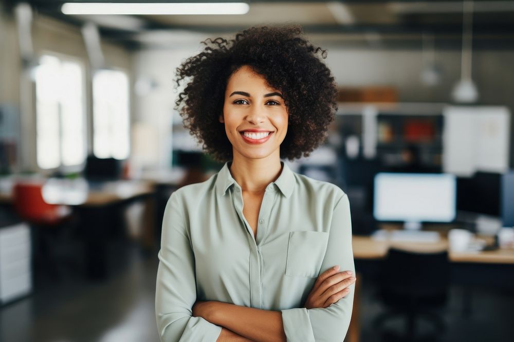 Professional 25 years standing smiling | Free Photo - rawpixel