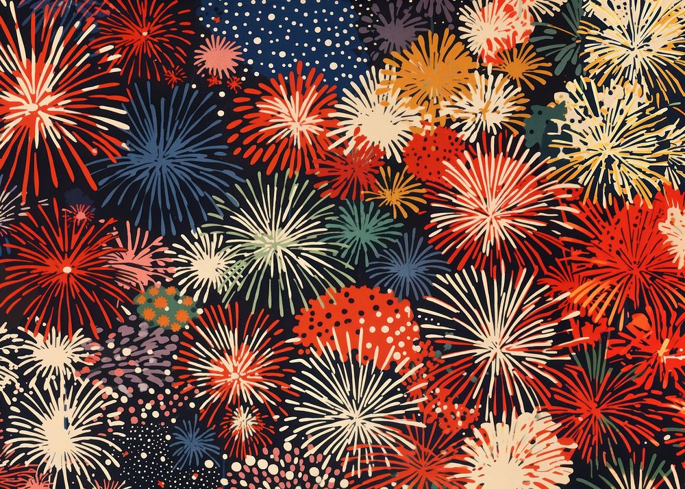 Colorful fireworks pattern backgrounds celebration. | Free Photo ...