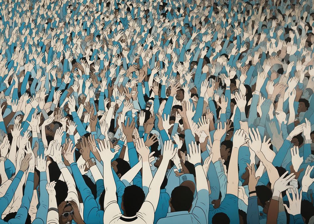 Large crowd cheering stadium adult | Premium Photo Illustration - rawpixel