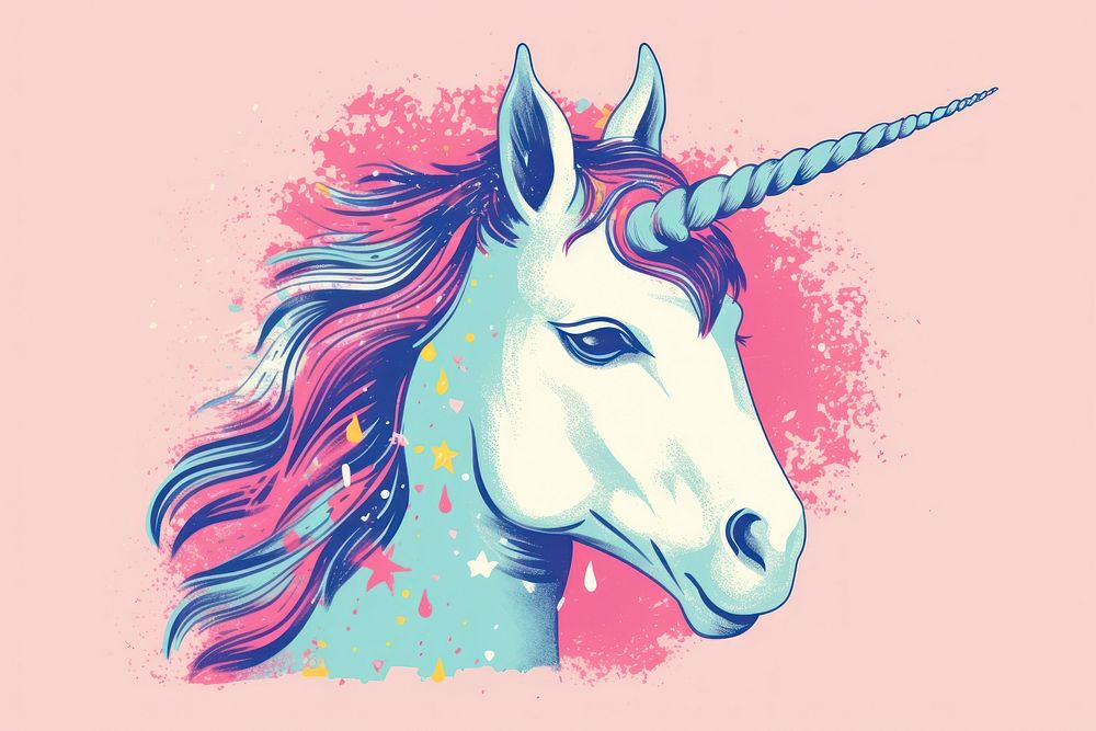 Unicorn art drawing animal. | Free Photo Illustration - rawpixel