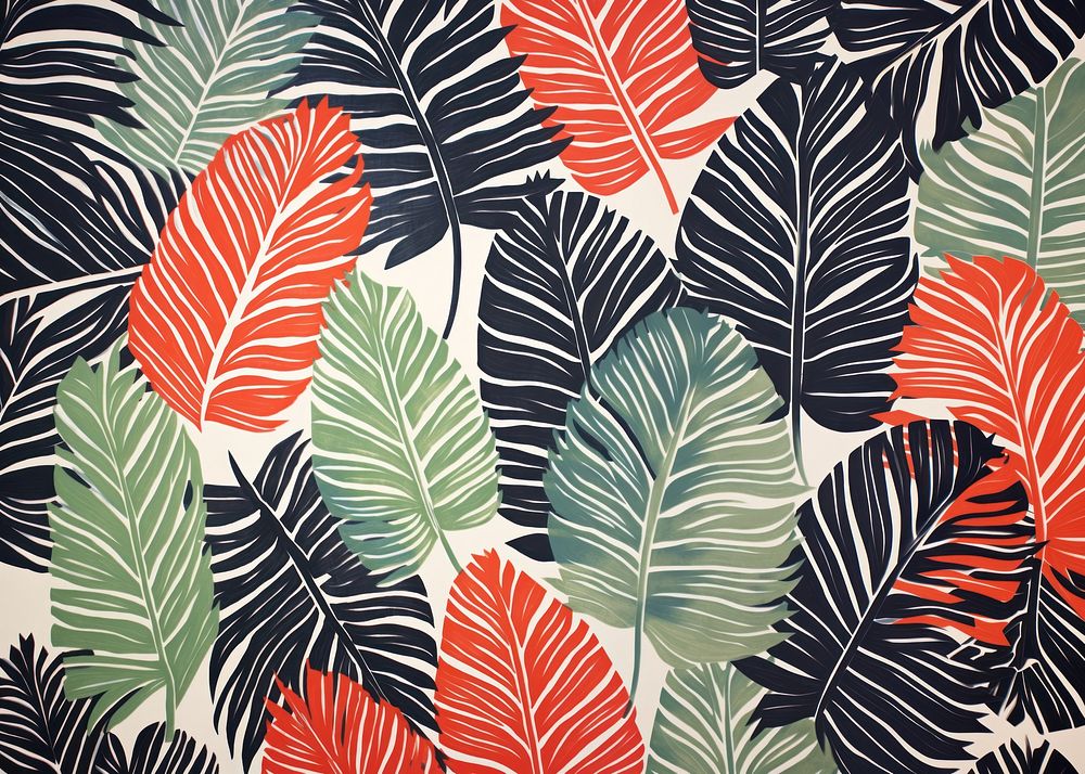 Tropical leaves pattern nature plant. | Premium Photo Illustration ...