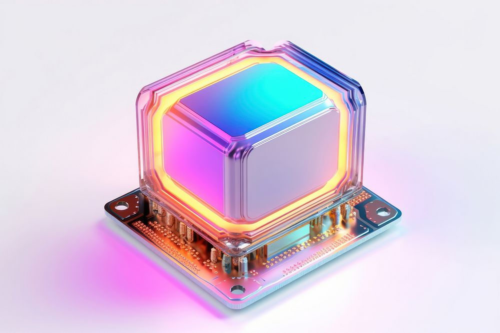 Computer cpu light electronics technology. | Premium Photo - rawpixel