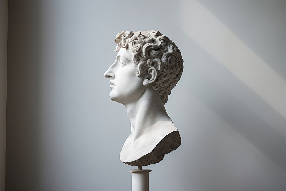 Roman man head sculpture statue | Premium Photo - rawpixel