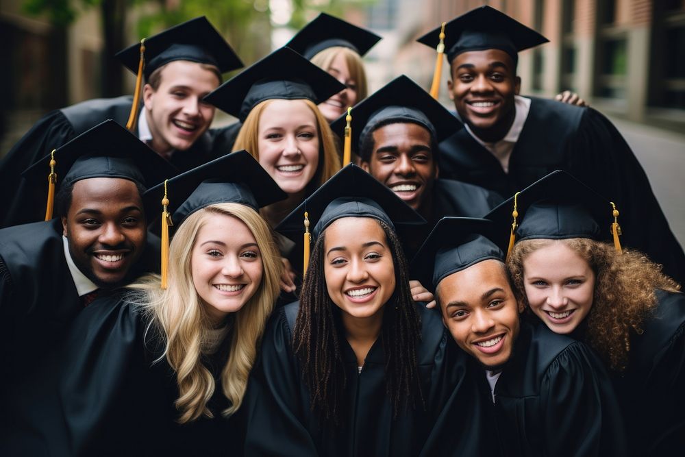 Graduates student campus school. AI | Free Photo - rawpixel