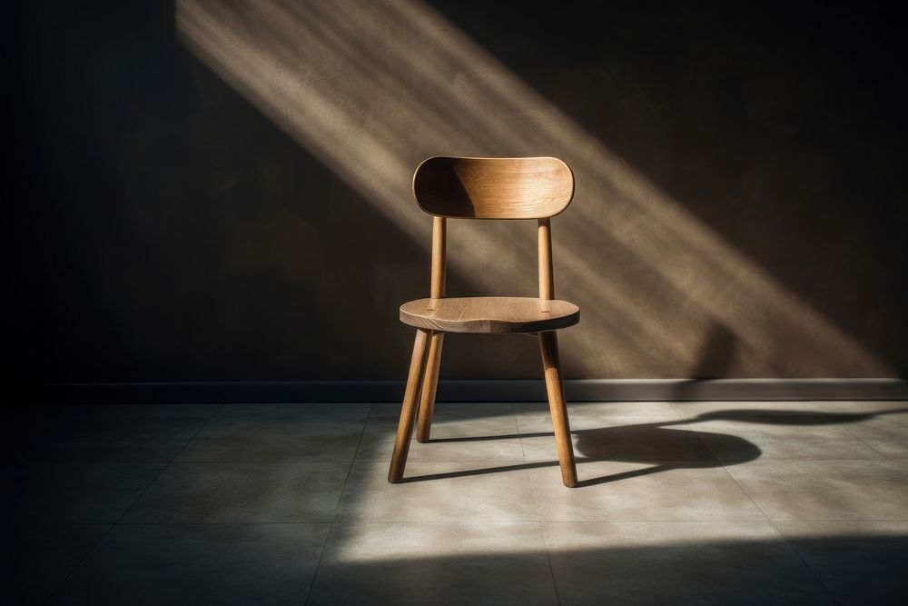 Wood chair furniture shadow light | Premium Photo - rawpixel