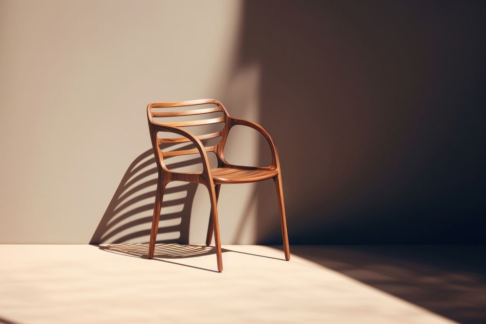 Wood chair furniture shadow architecture. | Premium Photo - rawpixel