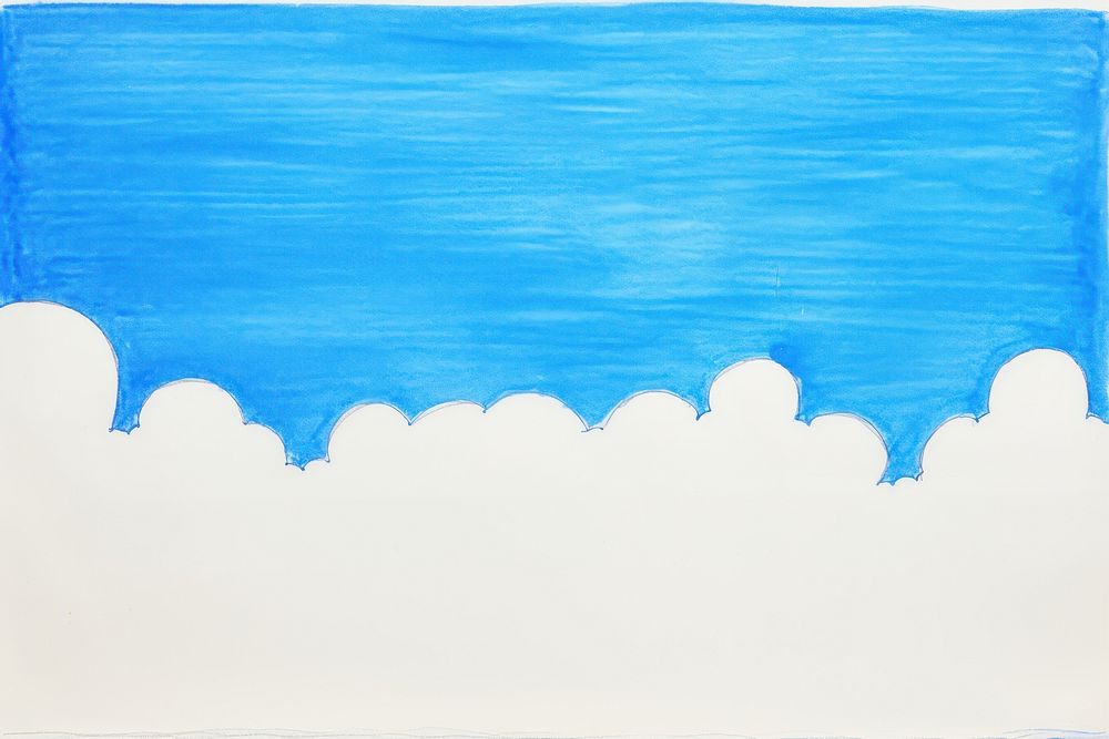 blue sky backgrounds painting drawing | Free Photo Illustration - rawpixel
