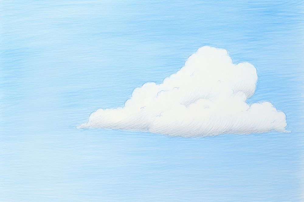 blue sky backgrounds drawing nature. | Free Photo Illustration - rawpixel