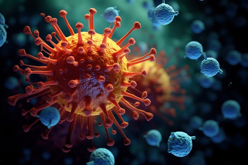 Virus cell science magnification microbiology. | Premium Photo - rawpixel