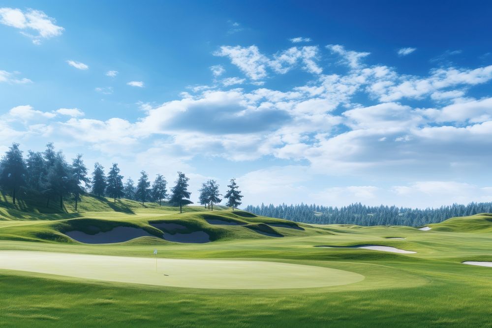 golf course landscape outdoors nature. | Premium Photo - rawpixel