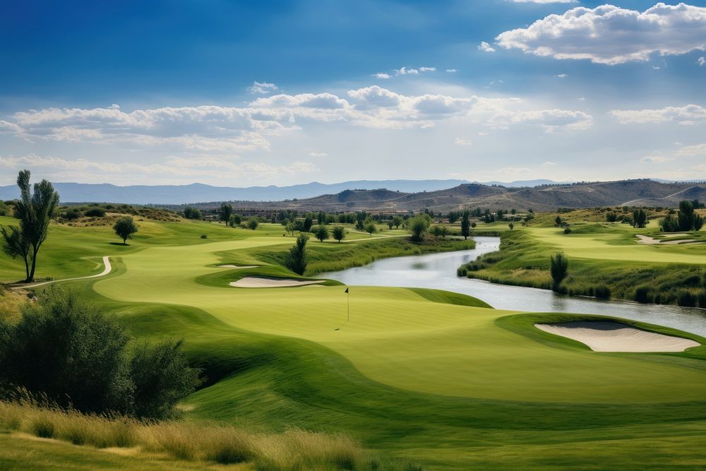 golf course landscape outdoors nature. | Premium Photo - rawpixel