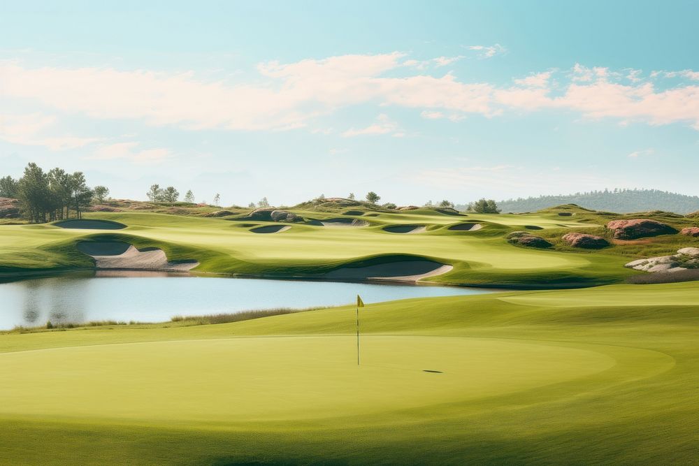 golf course landscape outdoors nature. | Free Photo - rawpixel