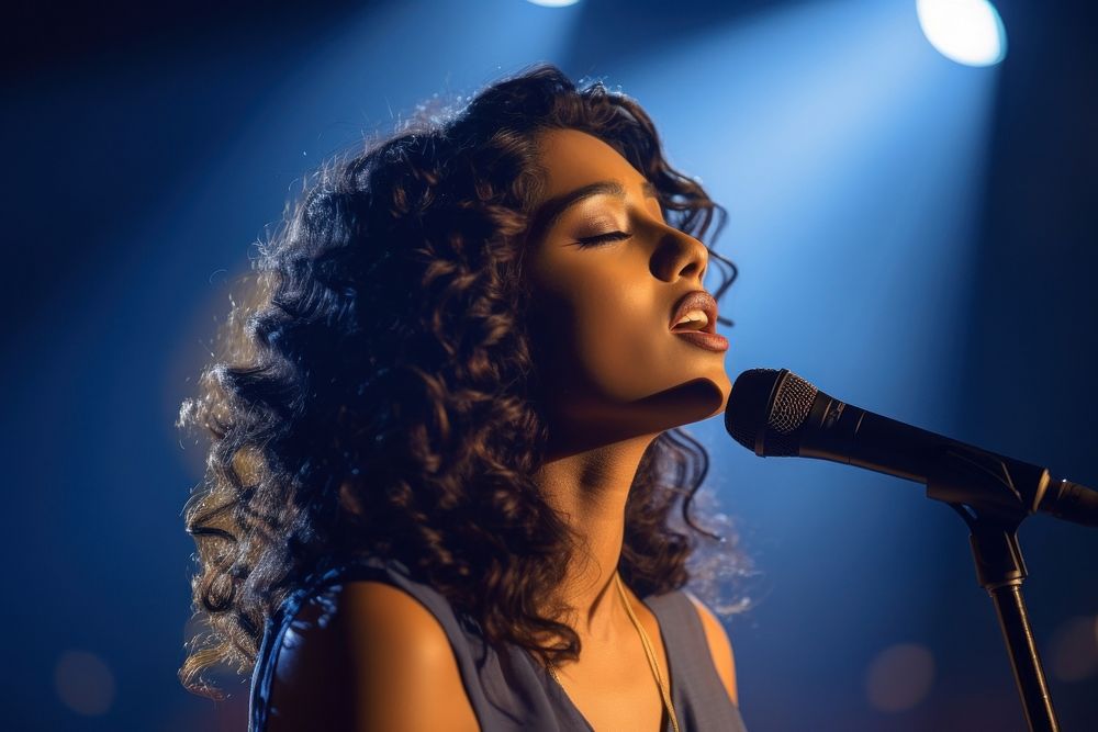 Sri Lankan female singer microphone | Premium Photo - rawpixel