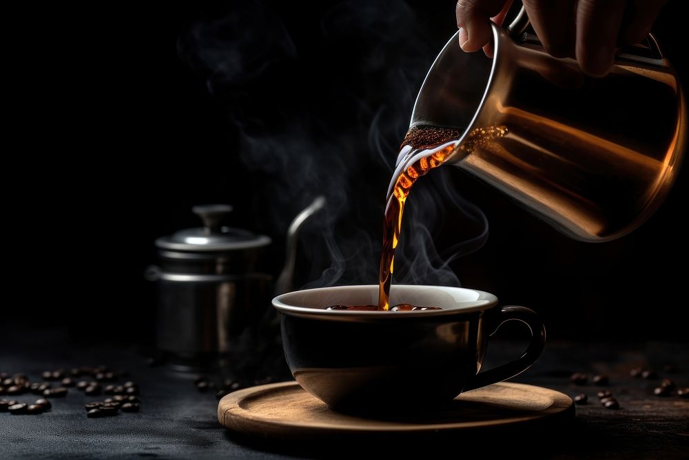 Hand pouring coffee pot cup | Free Photo - rawpixel