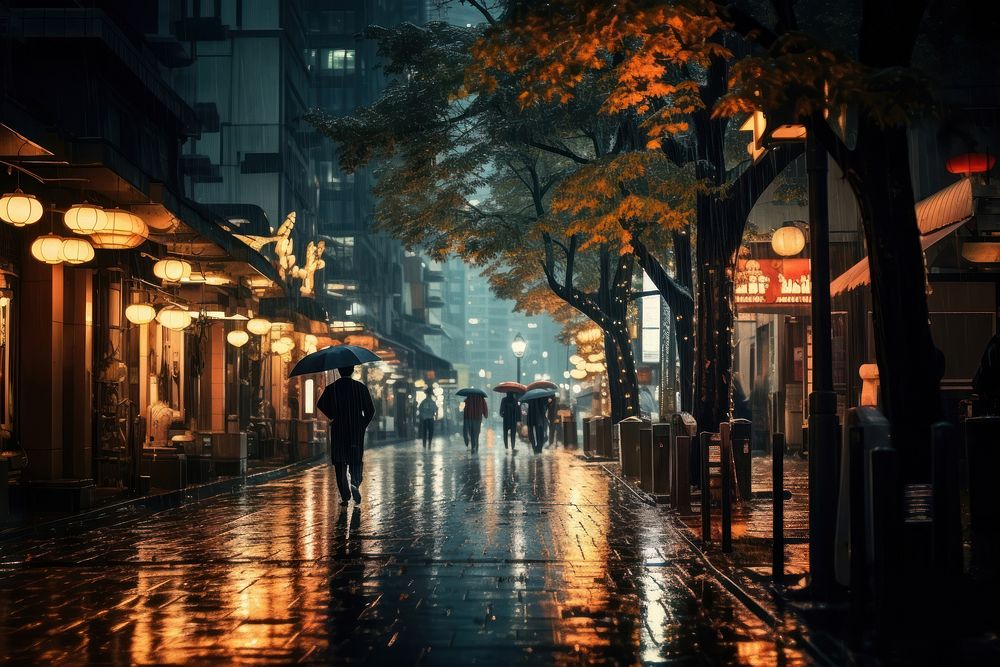 Rainy season city street road | Free Photo - rawpixel