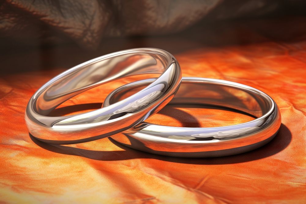 Two silver wedding rings jewelry | Free Photo Illustration - rawpixel