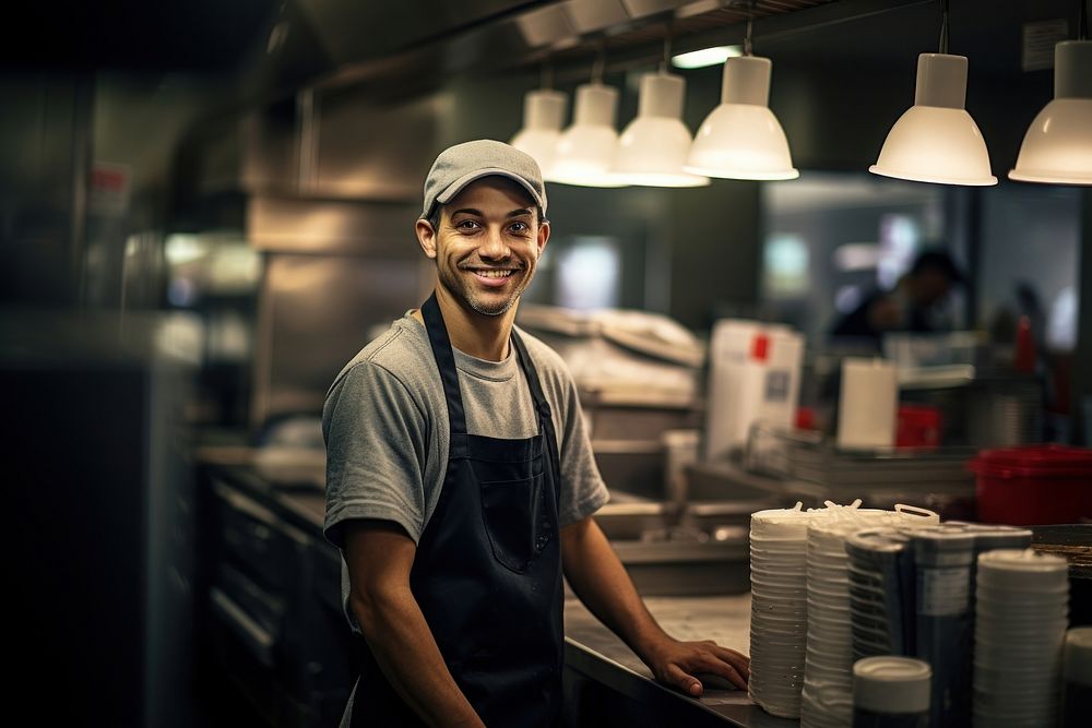 Fast food restaurant worker adult | Premium Photo - rawpixel