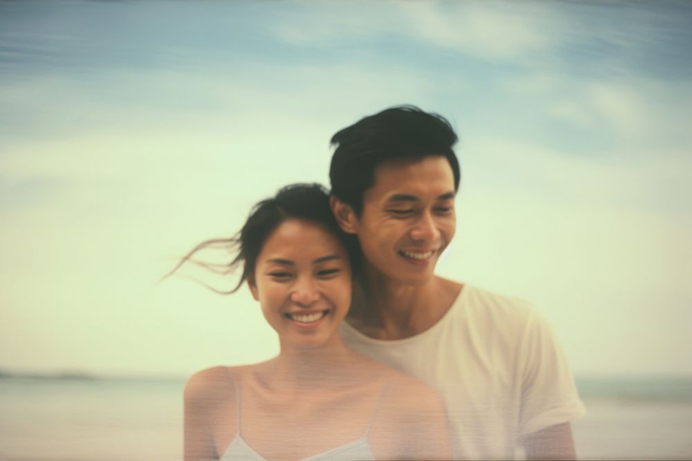 Beach photography enjoyment portrait. AI | Premium Photo - rawpixel