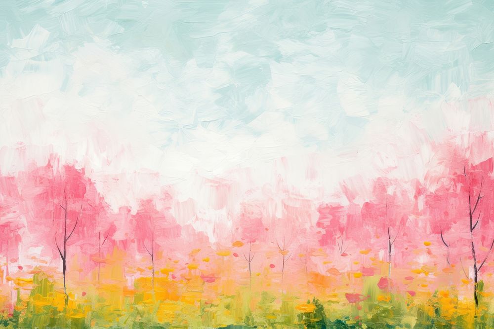 Spring scene painting backgrounds outdoors. | Premium Photo ...