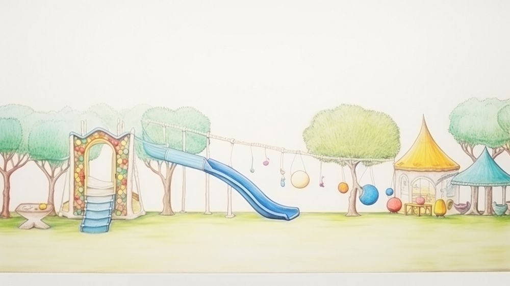 Playground outdoors drawing sketch. AI | Premium Photo Illustration ...