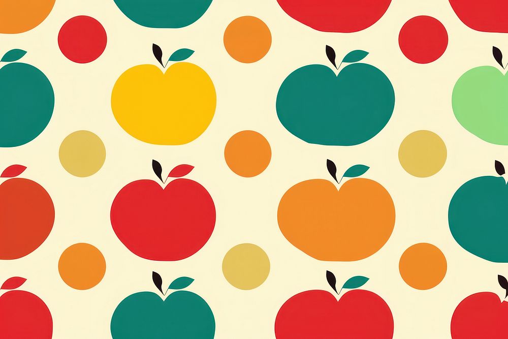 Apple pattern backgrounds repetition | Free Photo Illustration - rawpixel
