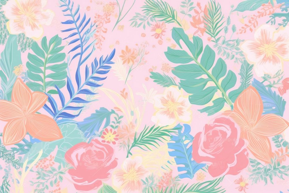 Hawaii abstract pattern flower. | Premium Photo Illustration - rawpixel