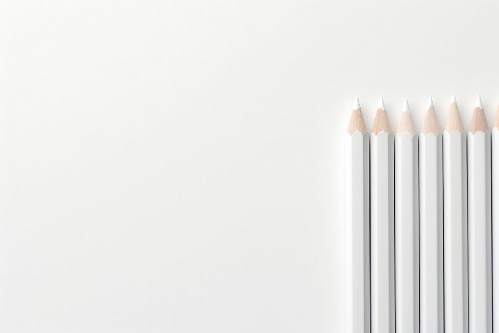 White color pencil white background | Free Photo - rawpixel