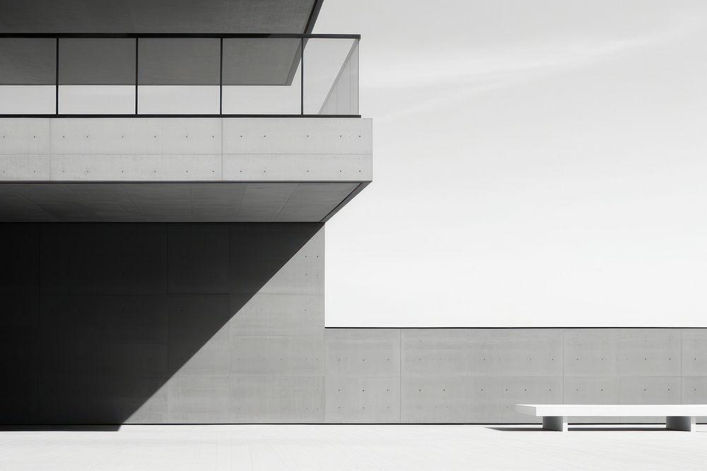 Office building architecture monochrome furniture. | Free Photo - rawpixel