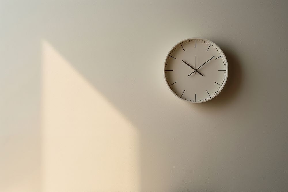 Clock wall architecture deadline. AI | Free Photo - rawpixel