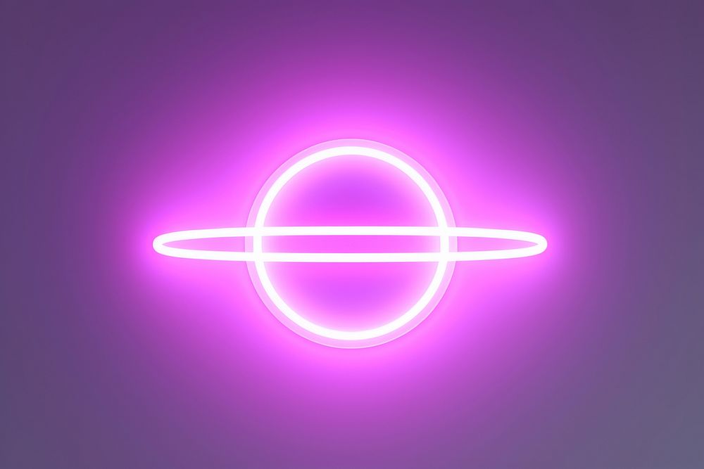Pastel neon saturn light purple | Free Photo Illustration - rawpixel