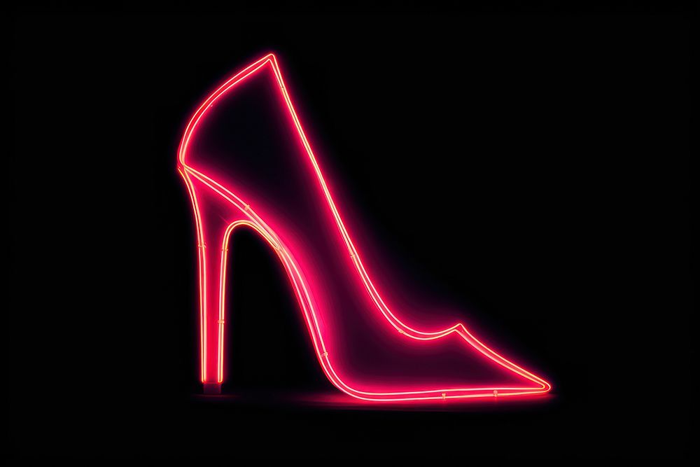 Pastel neon high heel shoe | Free Photo Illustration - rawpixel