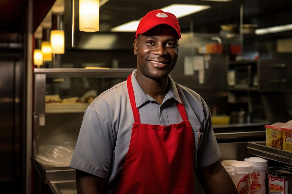 Drive thru waiter restaurant adult | Premium Photo - rawpixel