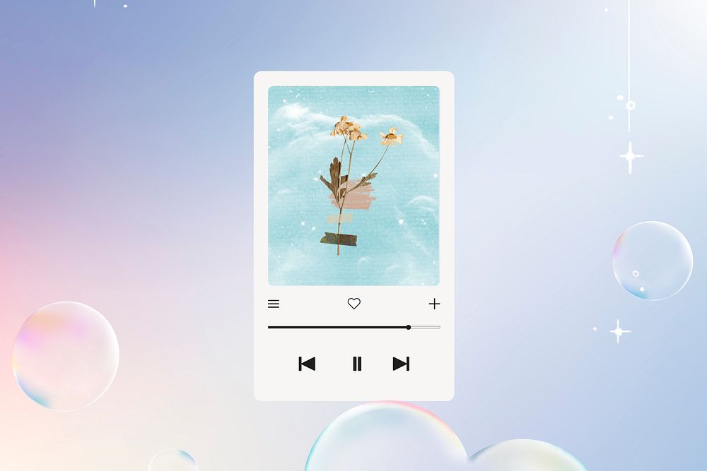 Aesthetic gradient song playlist background | Premium Photo - rawpixel