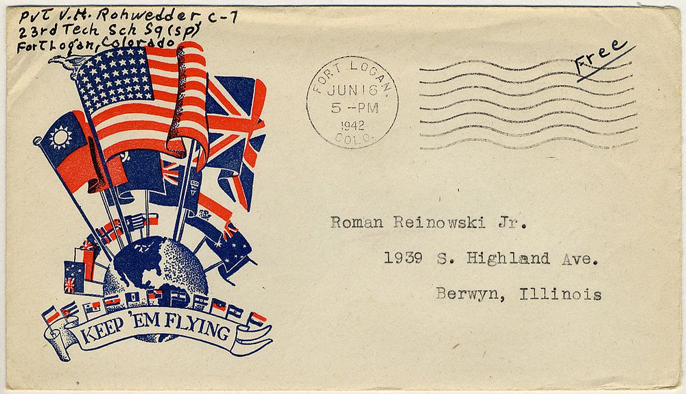 World War II Patriotic cover | Free Photo Illustration - rawpixel