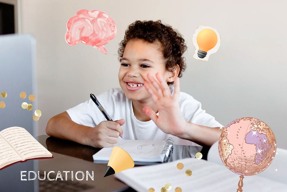 Online learning, creative education remix | Premium Photo - rawpixel