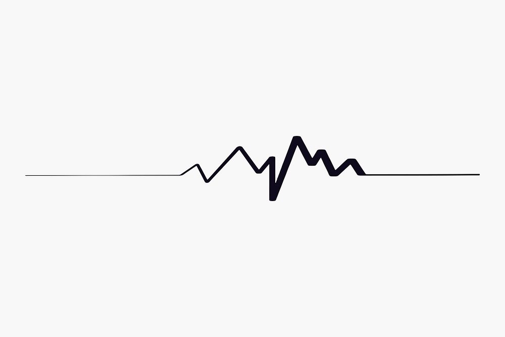 Heartbeat line element vector | Free Vector - rawpixel