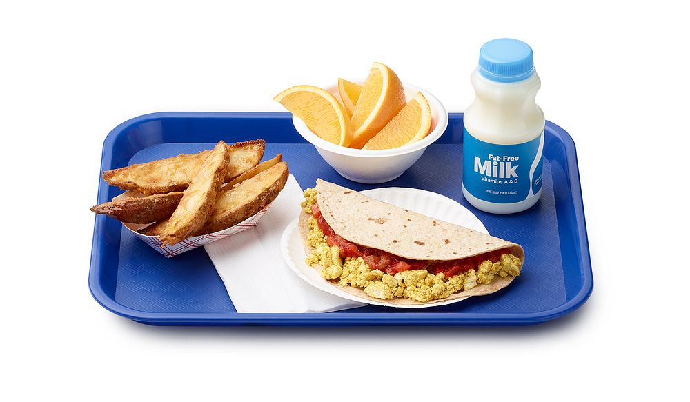 A school breakfast tray showing | Free Photo - rawpixel