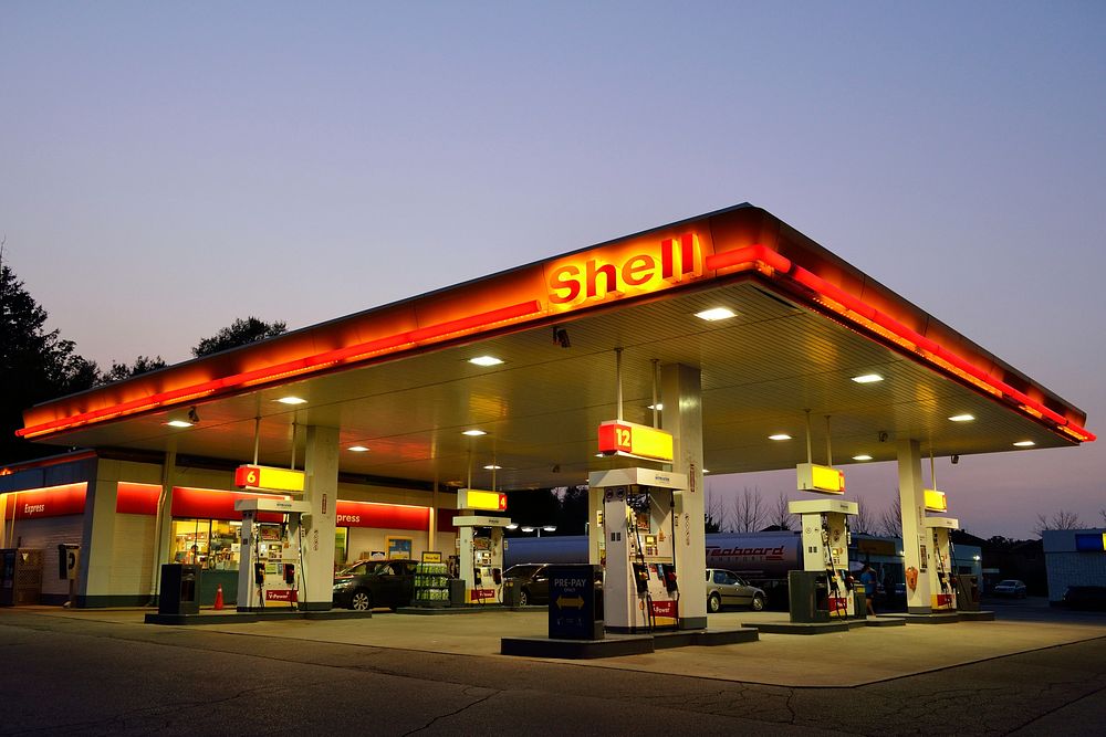 Shell gas station, Location unknown, | Free Photo - rawpixel