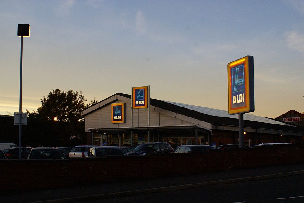 Aldi Supermarket, Harpers Lane, Chorley | Free Photo - rawpixel