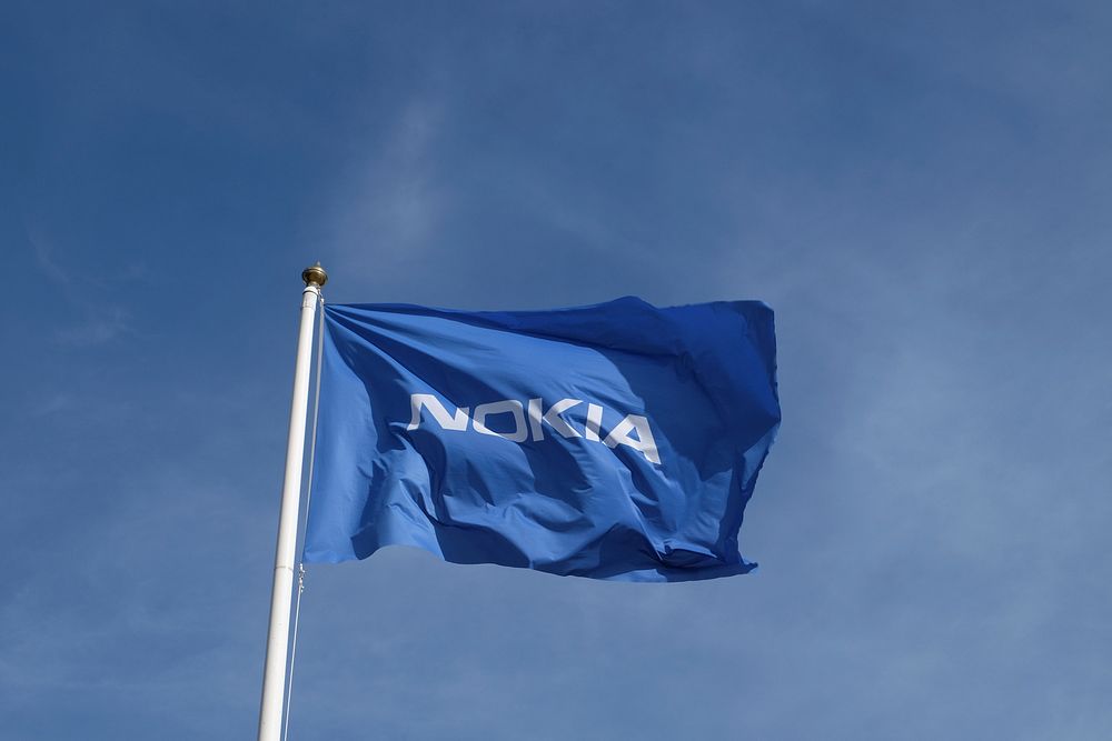 Nokia flag, Flag of Finnish | Free Photo - rawpixel