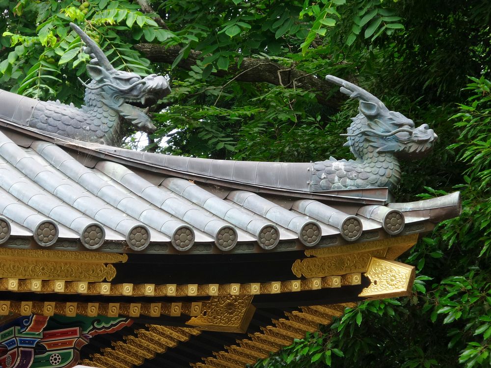 Japanese dragons roof. Free public | Free Photo - rawpixel