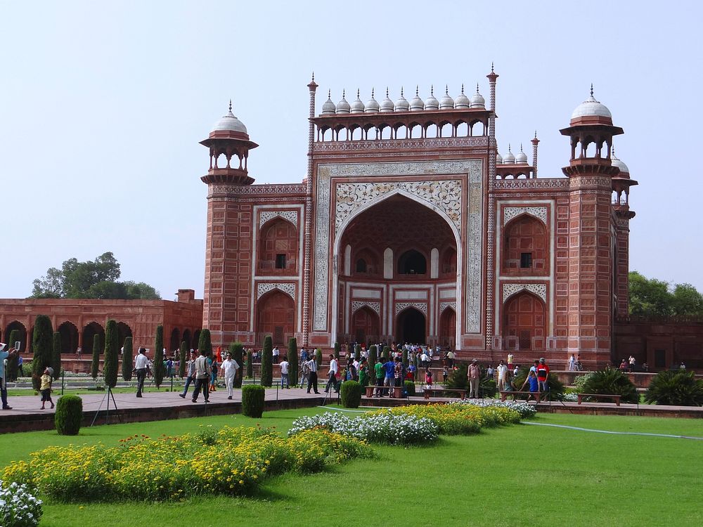 Great gate, Taj Mahal garden. | Free Photo - rawpixel