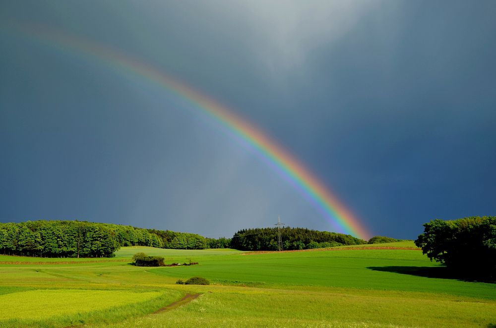 Free rainbow, nature background, public | Free Photo - rawpixel